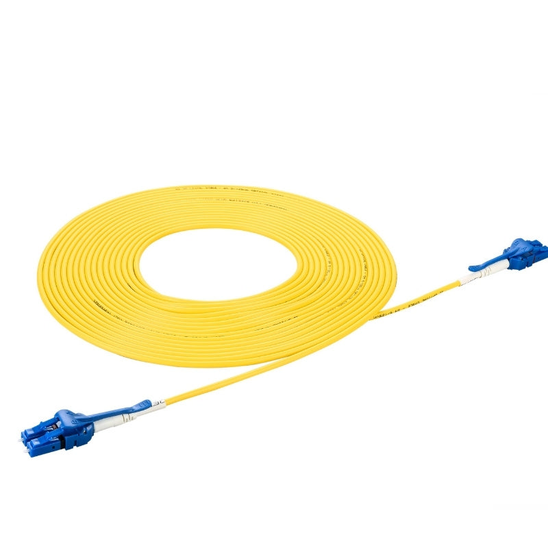 LC to LC Extractor Singlemode OS2 Duplex 9/125 OFNR Fiber Optic Patch ...